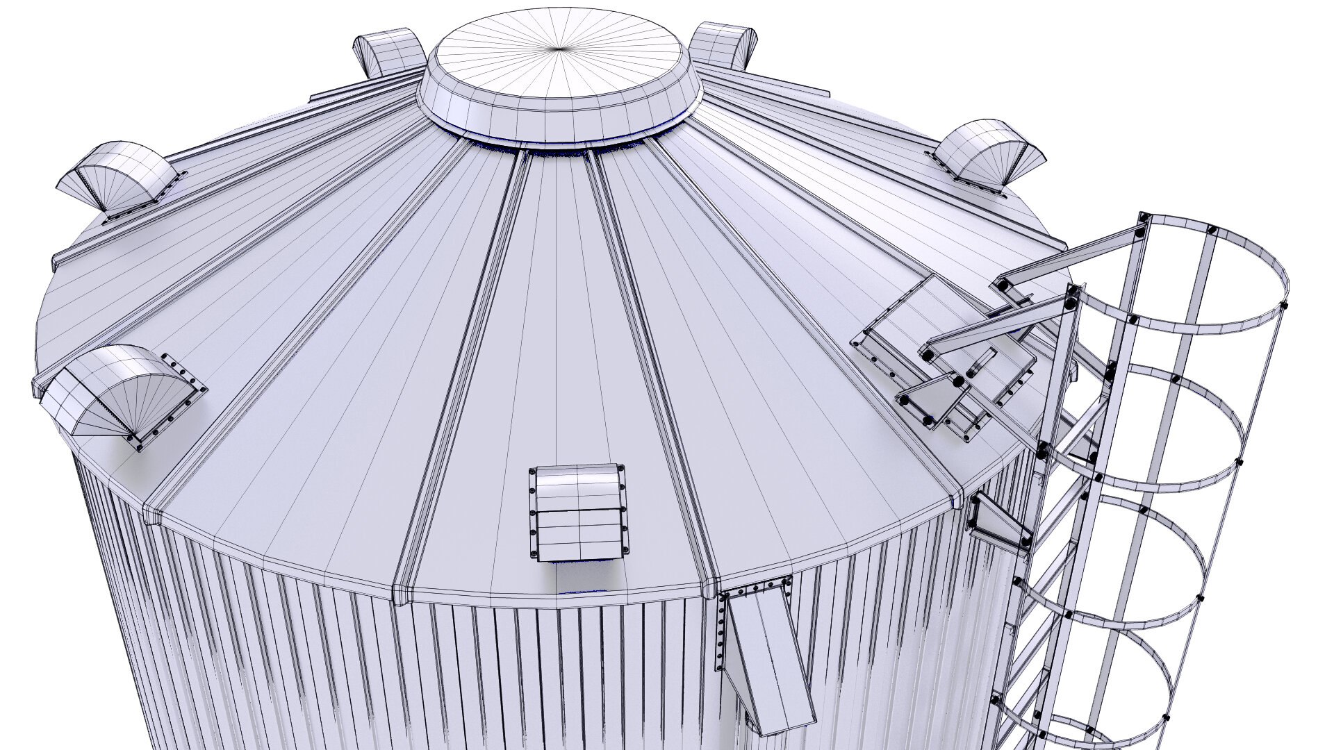 3D Grain Agricultural Silo 33 - TurboSquid 1747076