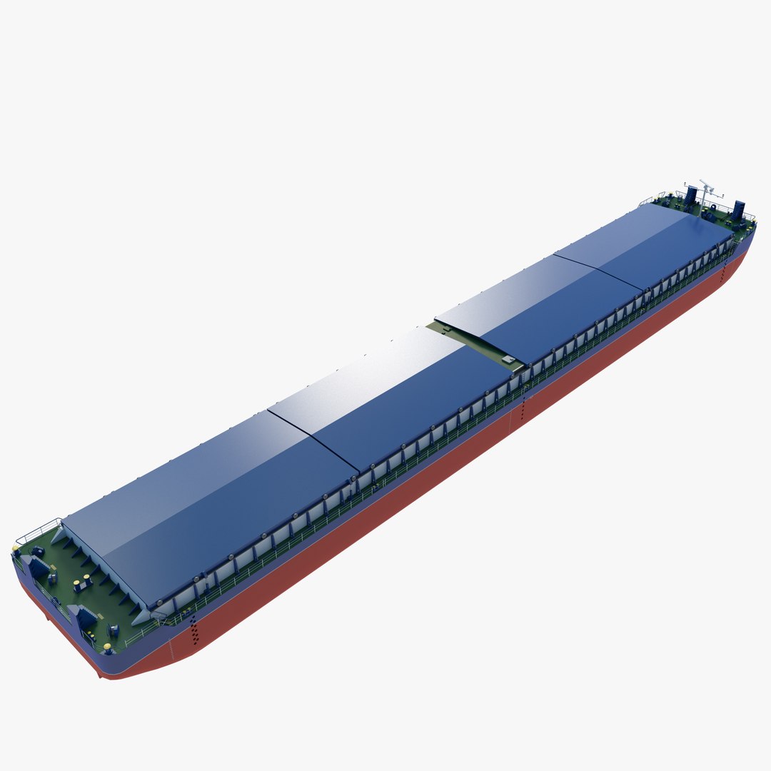 Cargo Barge Containers 3D Model - TurboSquid 1284710