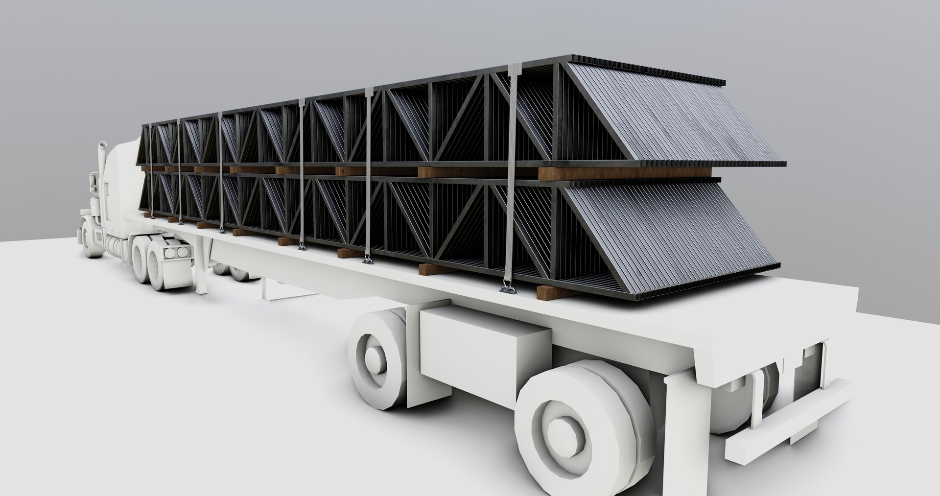 3D Model CARGO MODELS FOR TRUCK TRAILER-Roof Modul Type-2 - TurboSquid ...