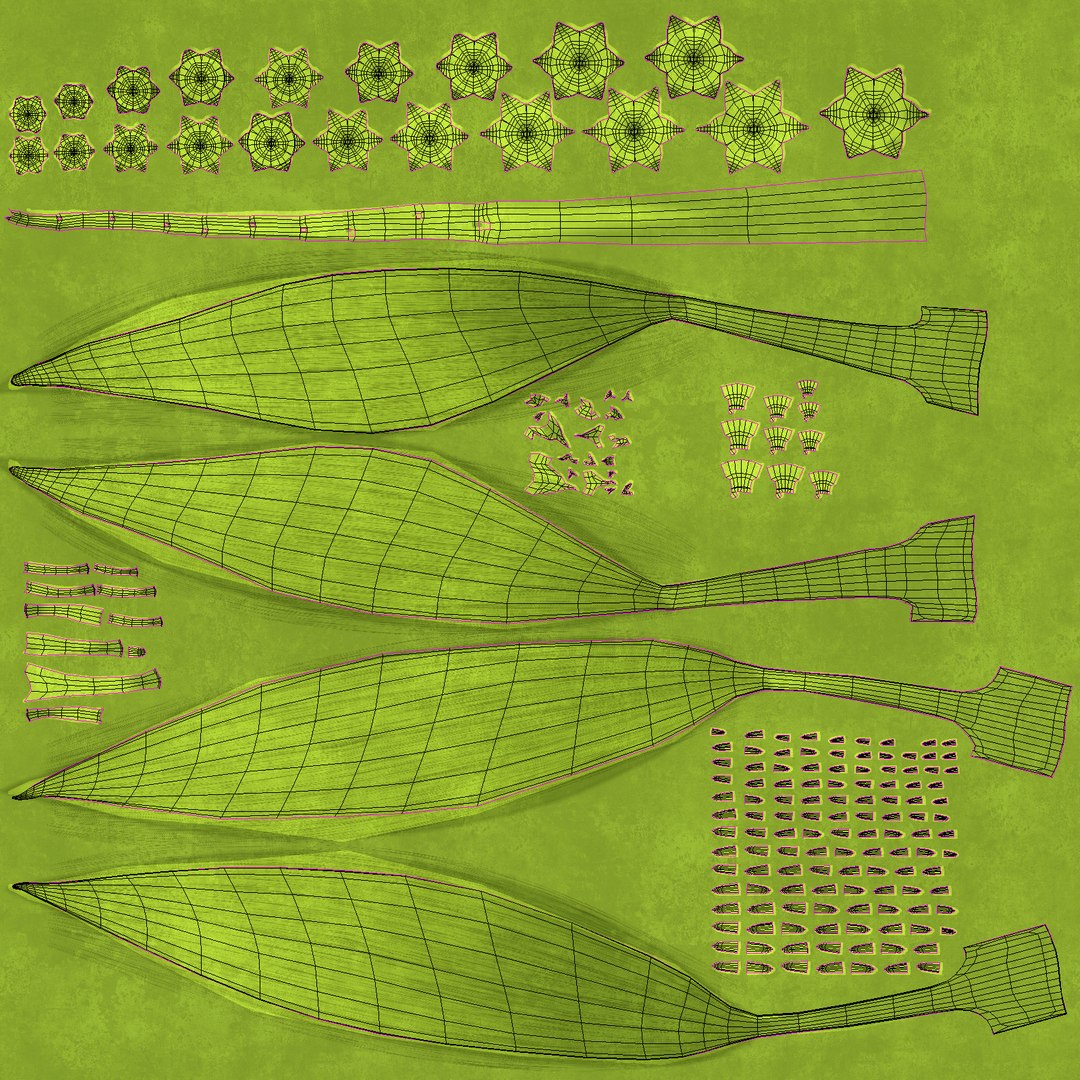 lily valley single standing 3d c4d