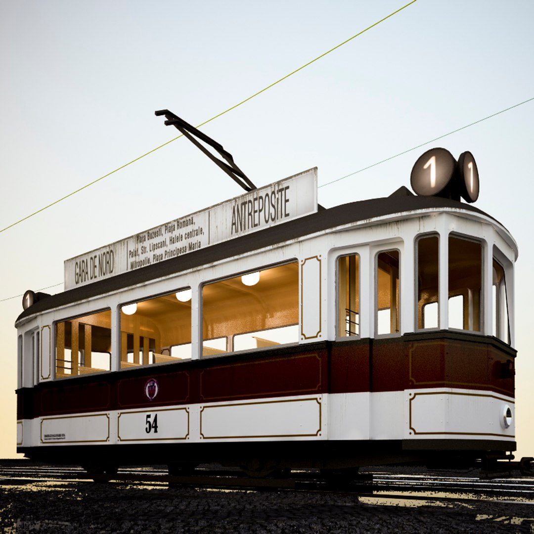 3d classic tram