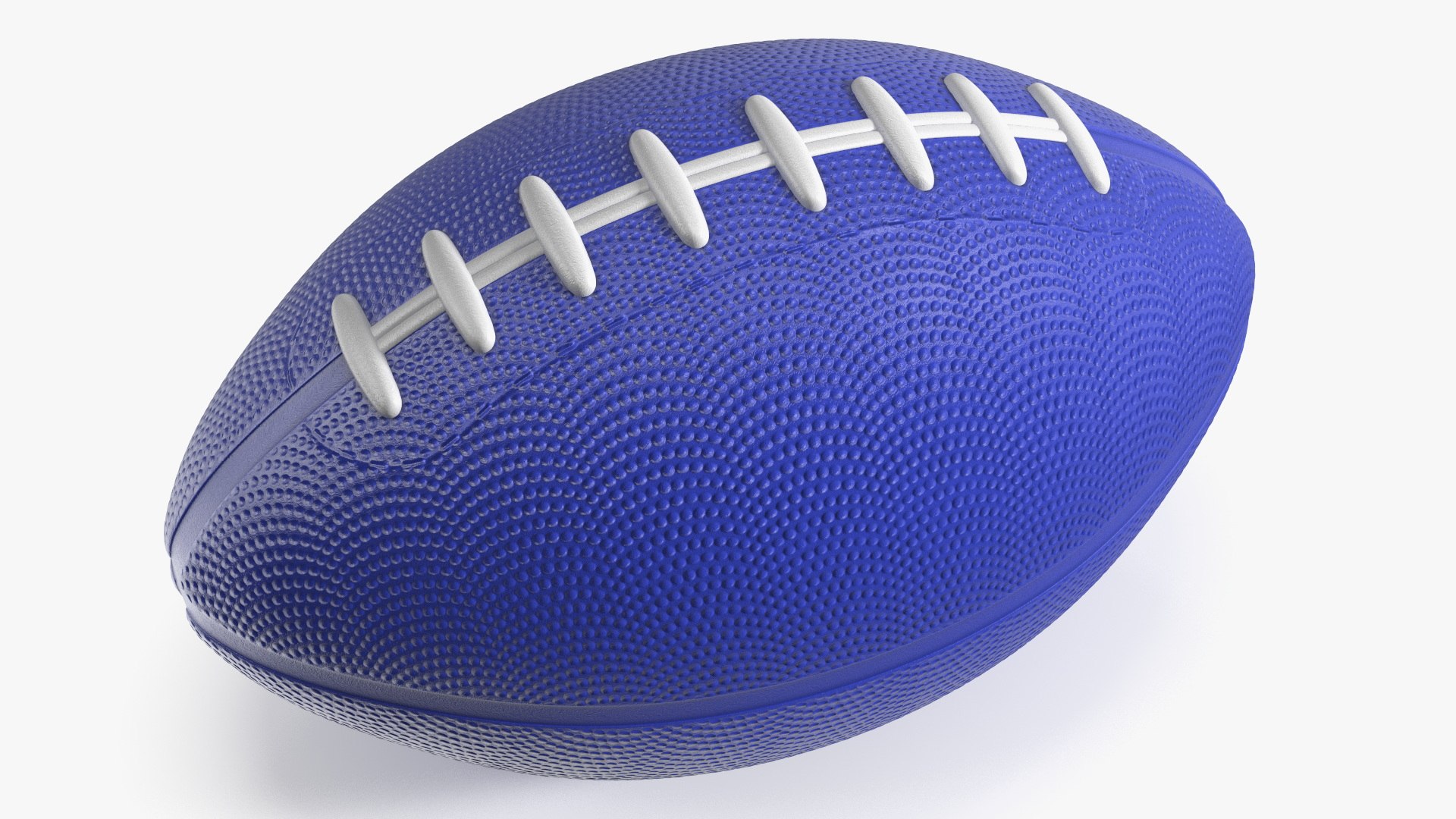 3D Model Small Rugby Foam Ball Blue - TurboSquid 2410544