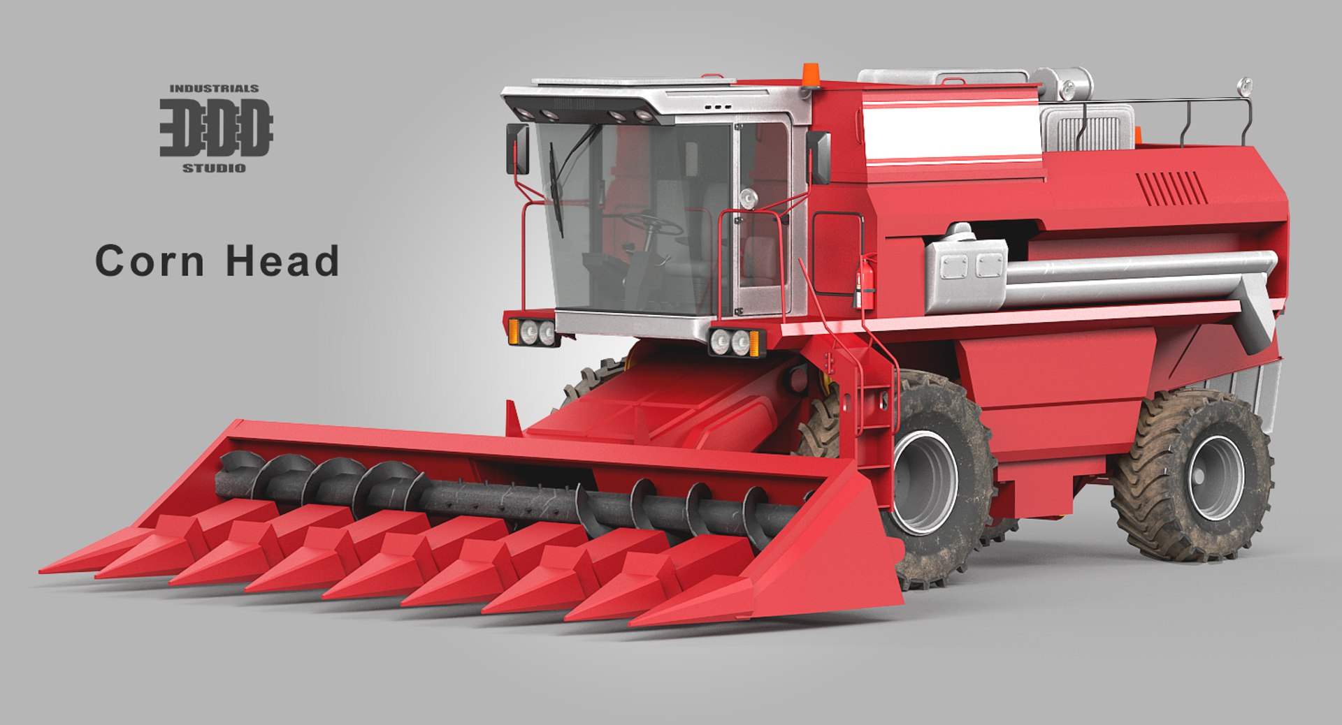 3D Corn Head Combine Model - TurboSquid 1266550