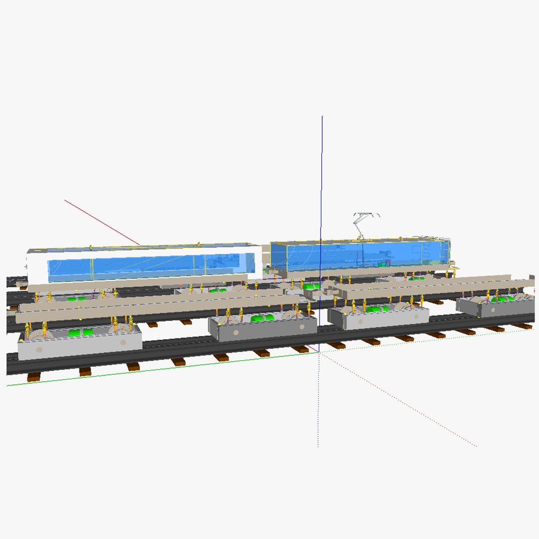 Modular Train Em 3d Model