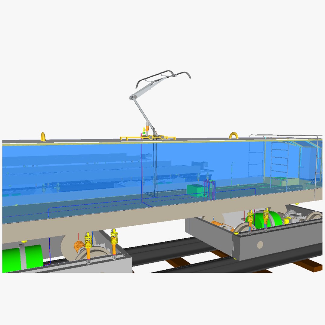 Modular Train Em 3d Model