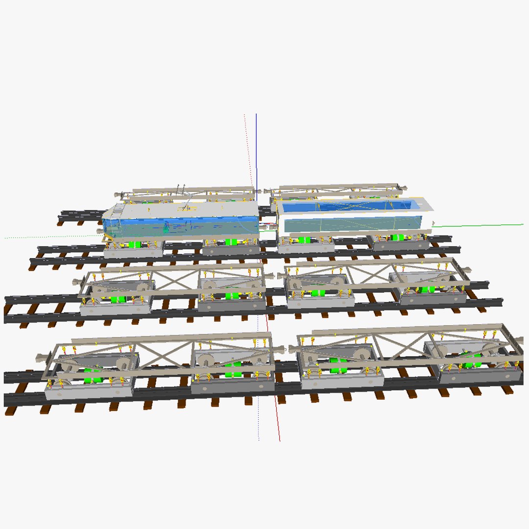 Modular Train Em 3d Model