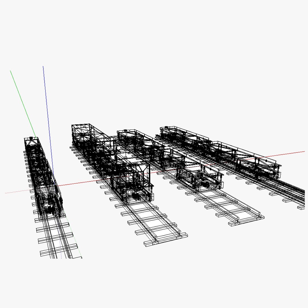 Modular Train Em 3d Model