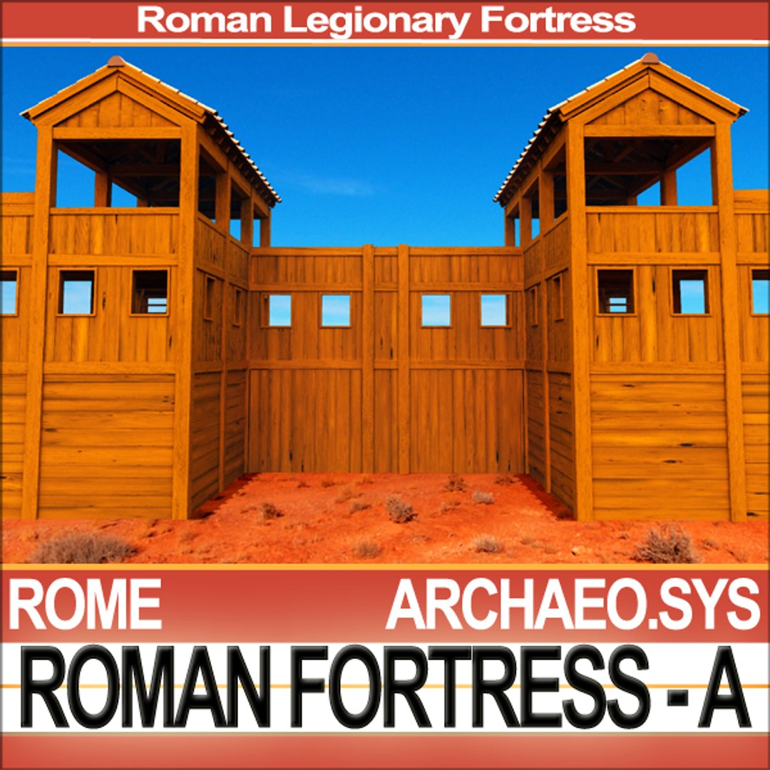 3d model legionary fortress roman