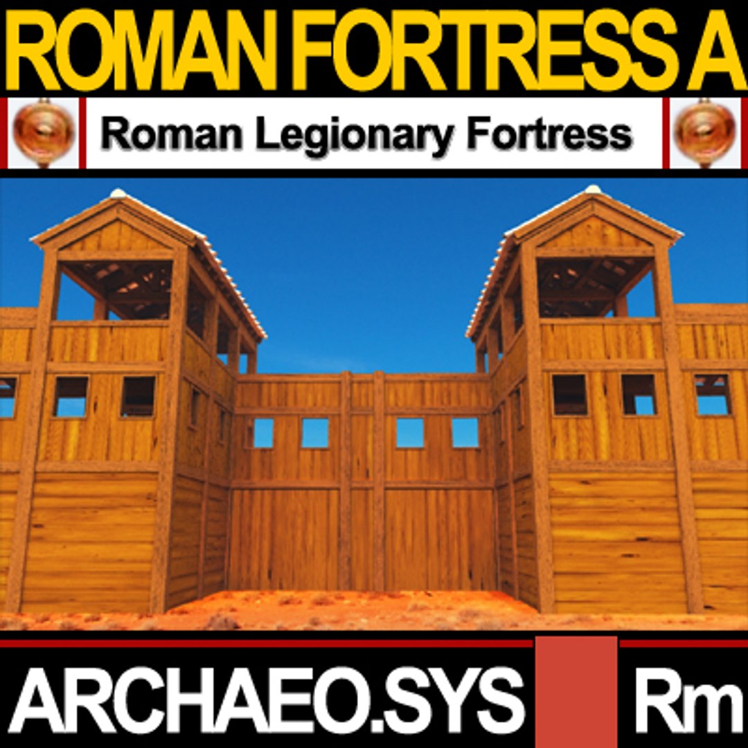3d model legionary fortress roman