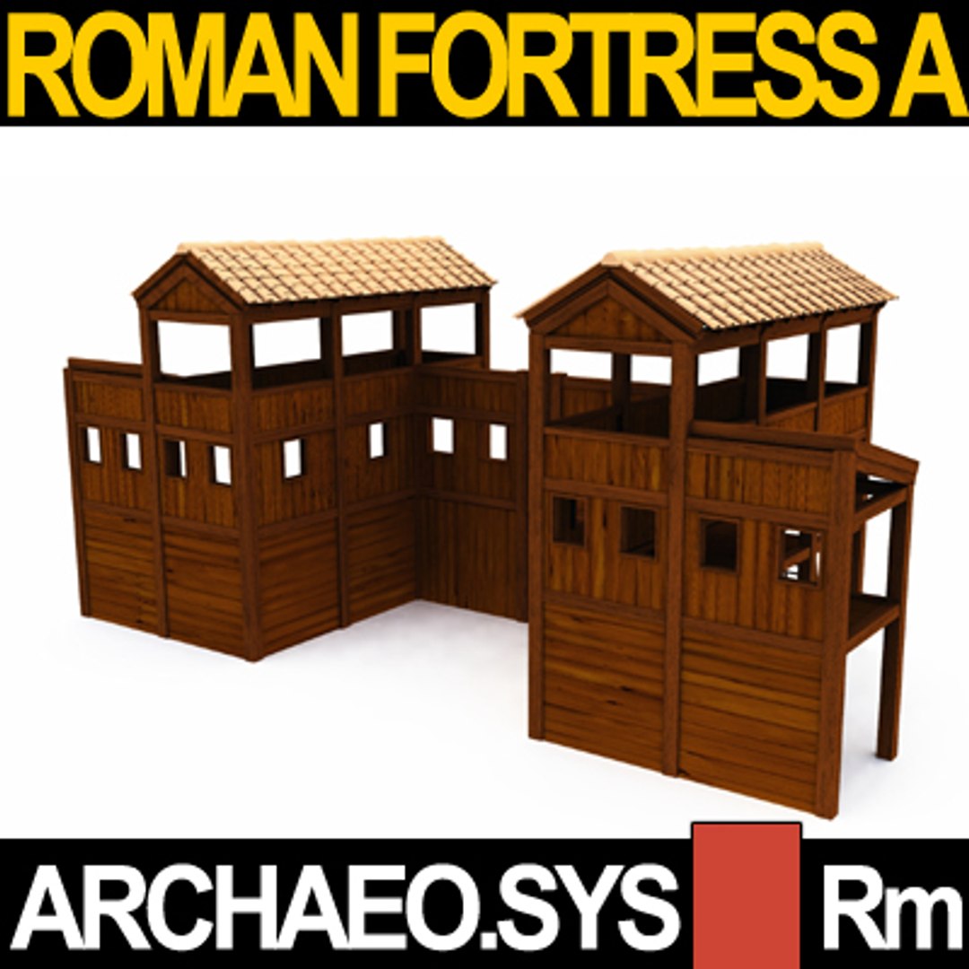 3d Model Legionary Fortress Roman