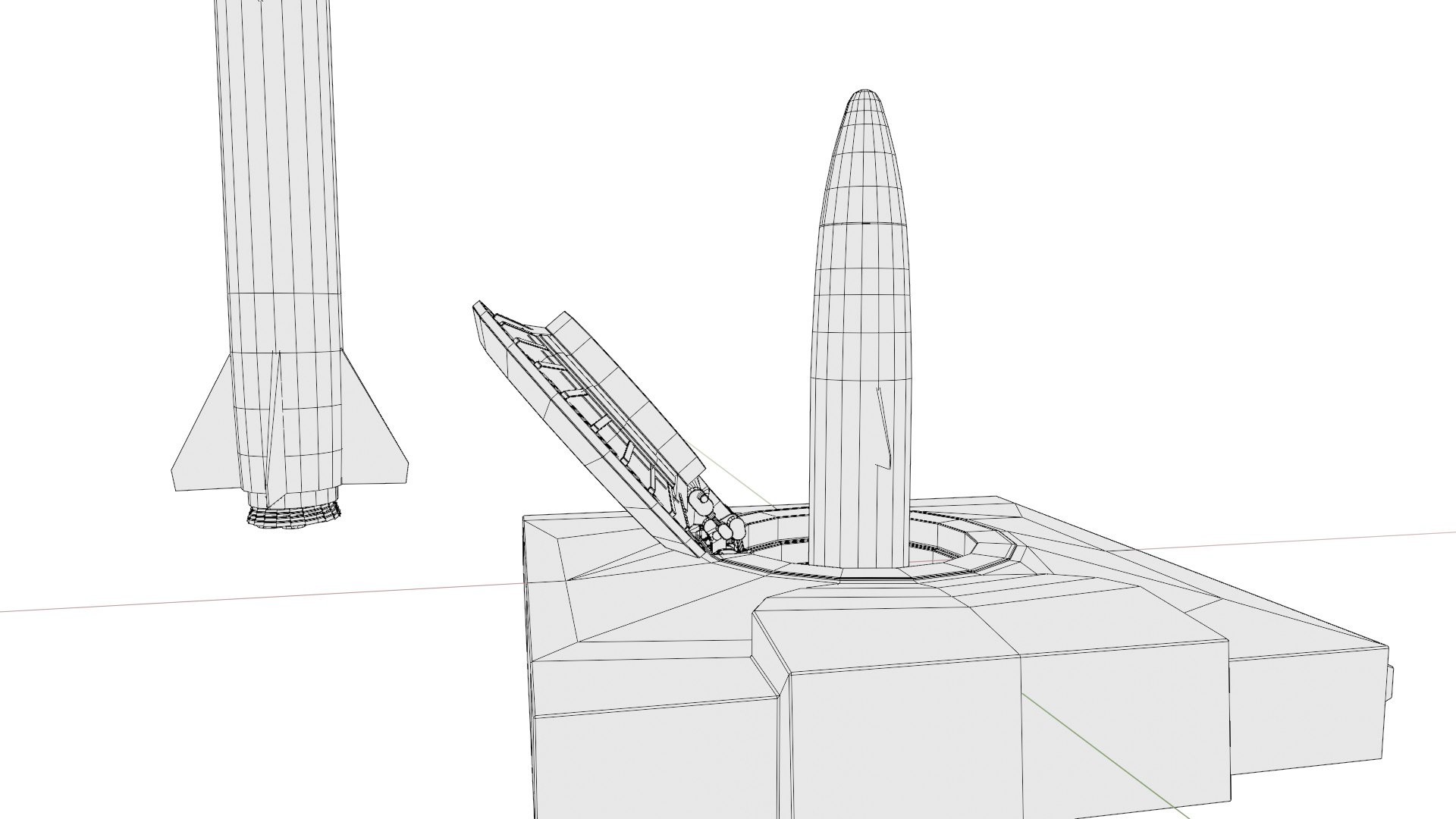 3D Missile with 2k pbr textures 3 variation - TurboSquid 1971800