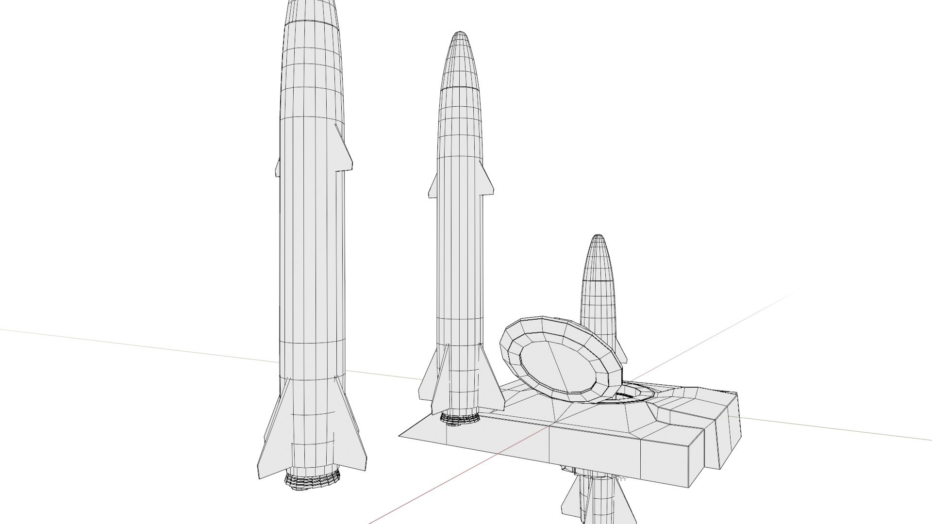 3D Missile with 2k pbr textures 3 variation - TurboSquid 1971800