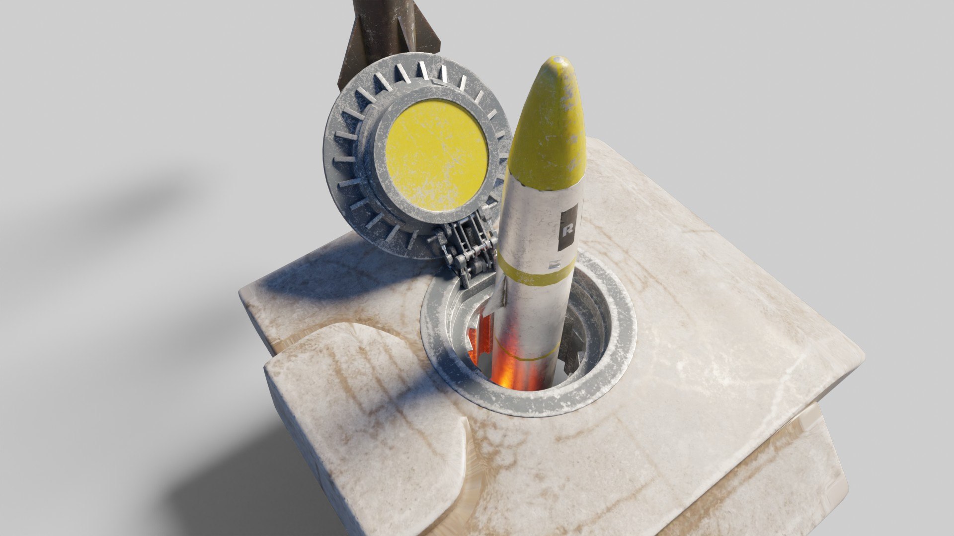 3D Missile with 2k pbr textures 3 variation - TurboSquid 1971800