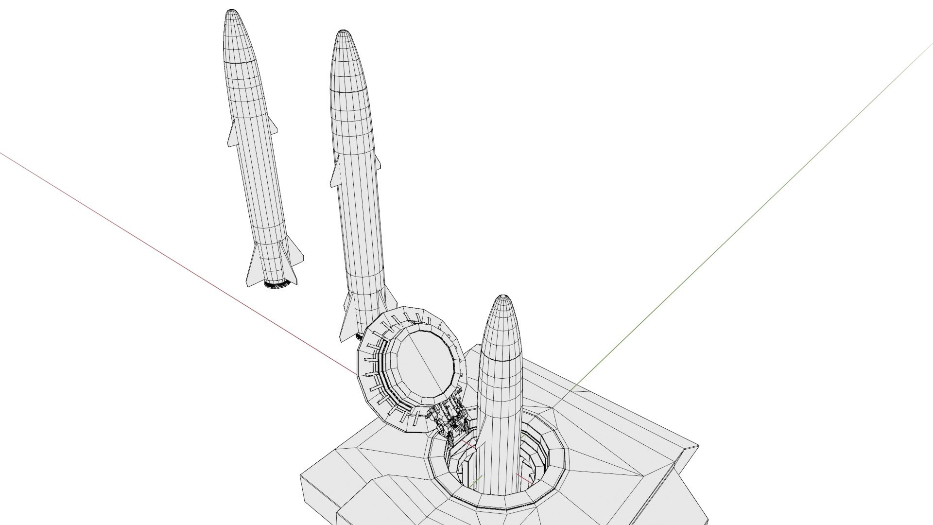 3D Missile with 2k pbr textures 3 variation - TurboSquid 1971800