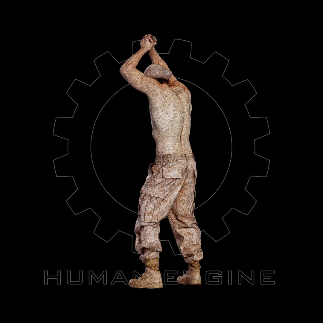 3D Male Scan - Victor Knife Pose 227 Model - TurboSquid 2220850