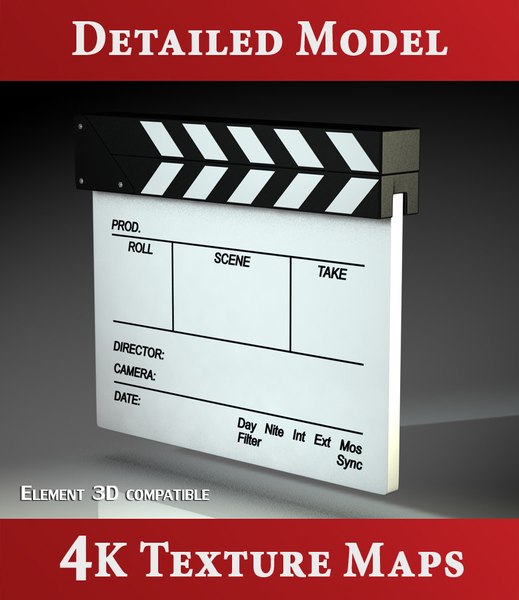 film slate - 3d 3ds