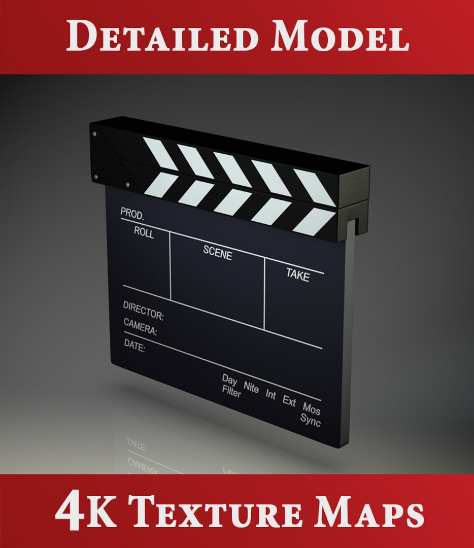 Film Slate - 3d 3ds