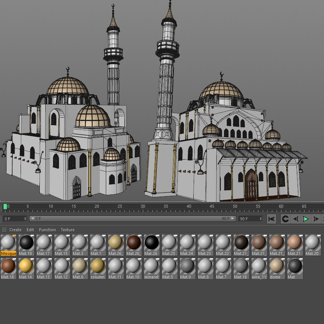 3D Mosque - TurboSquid 1331907