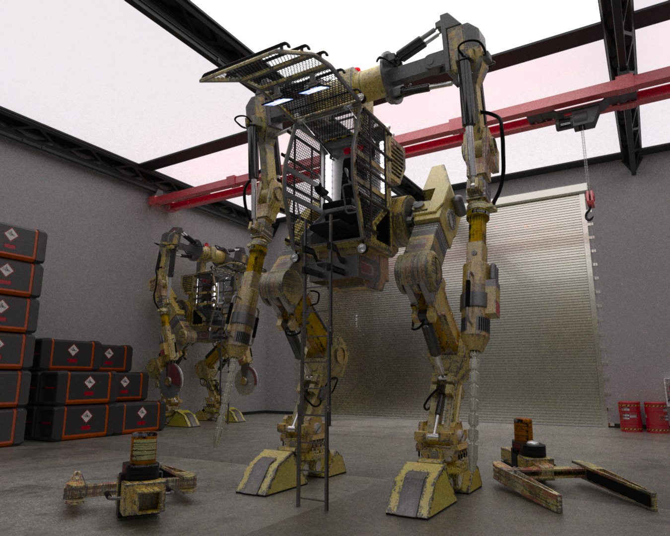 Heavy Utility Mech Obj