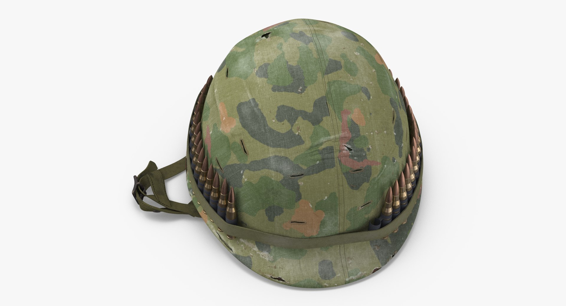 3d M1 Combat Helmet Cover Model