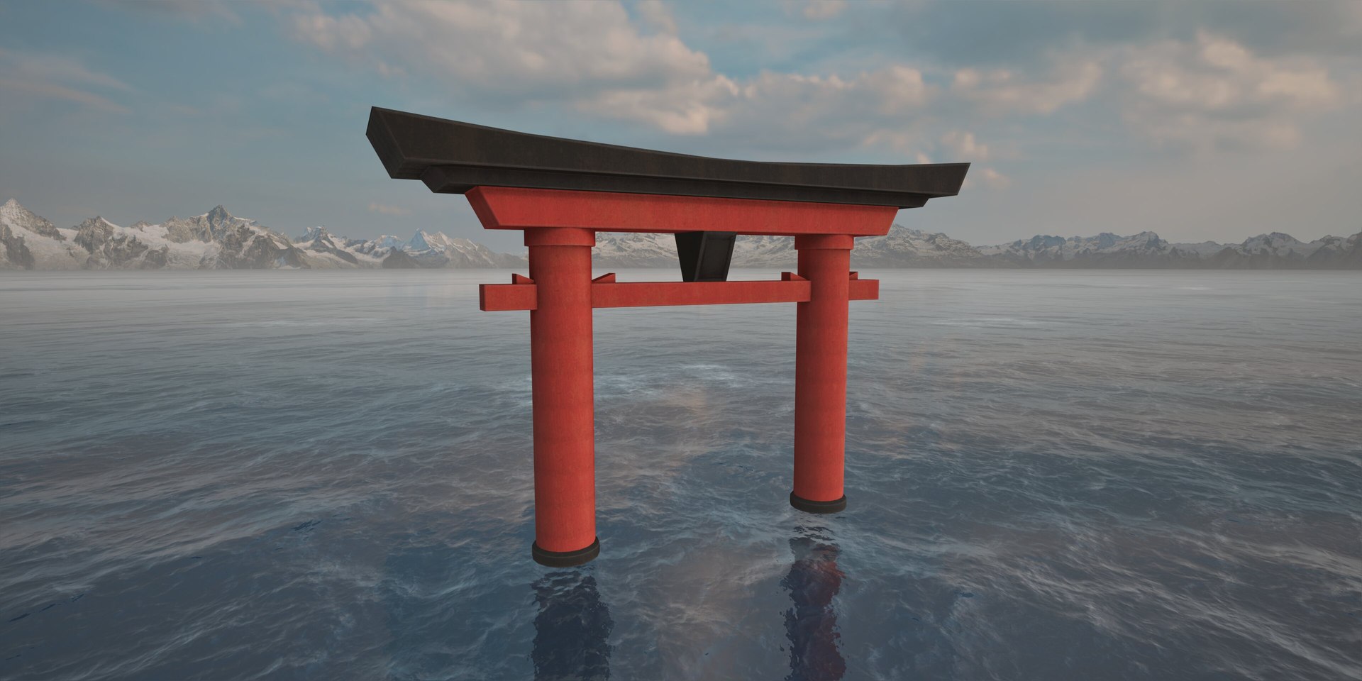 Japanese Myojin Torii 3D Model - TurboSquid 2345211