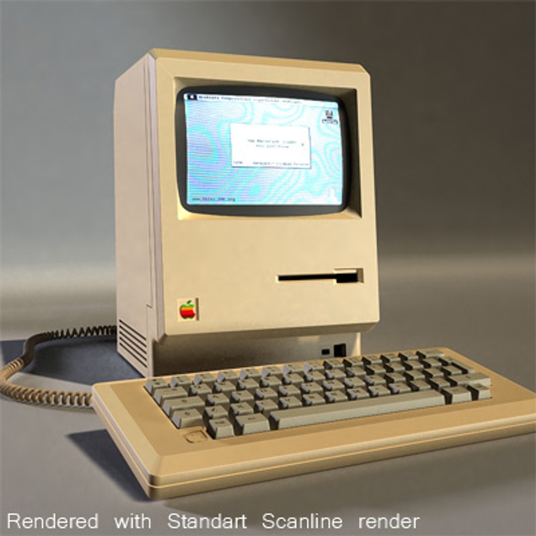 3d Model Apple Macintosh Computer