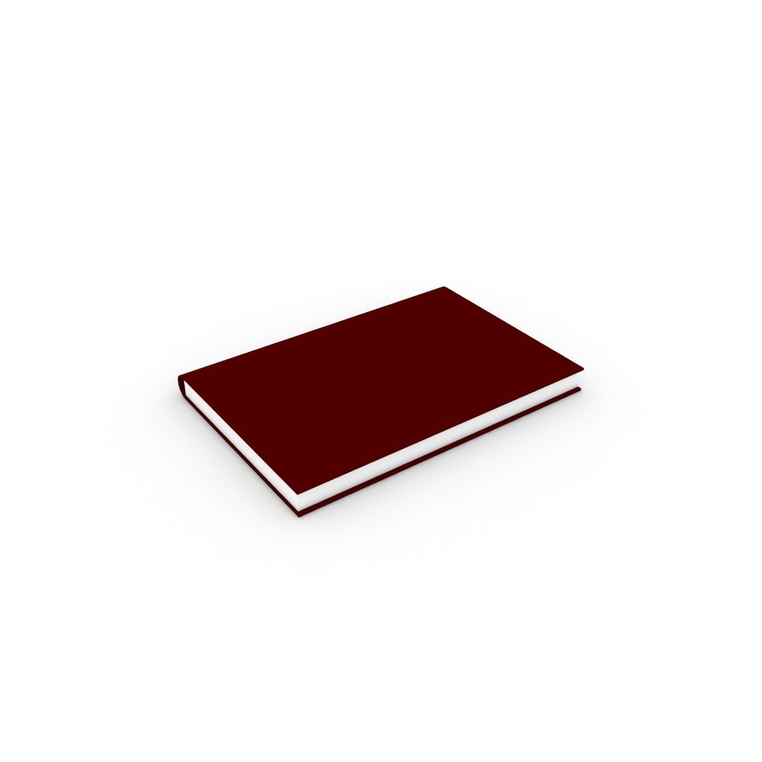 3d book model