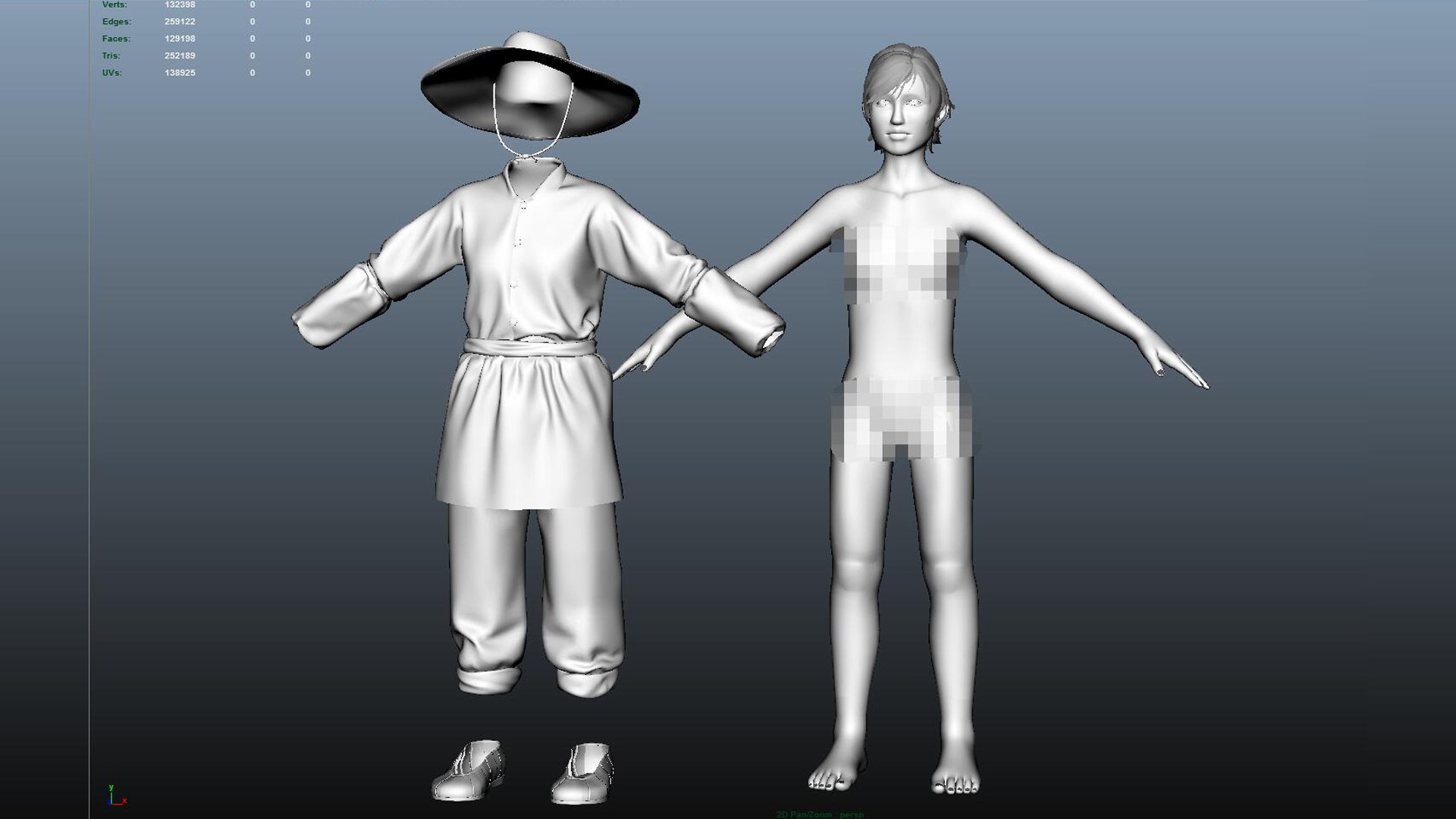 Woman Farmer Nanny Asian Woker Model - TurboSquid 1976513
