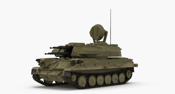 anti aircraft tank zsu 3d max