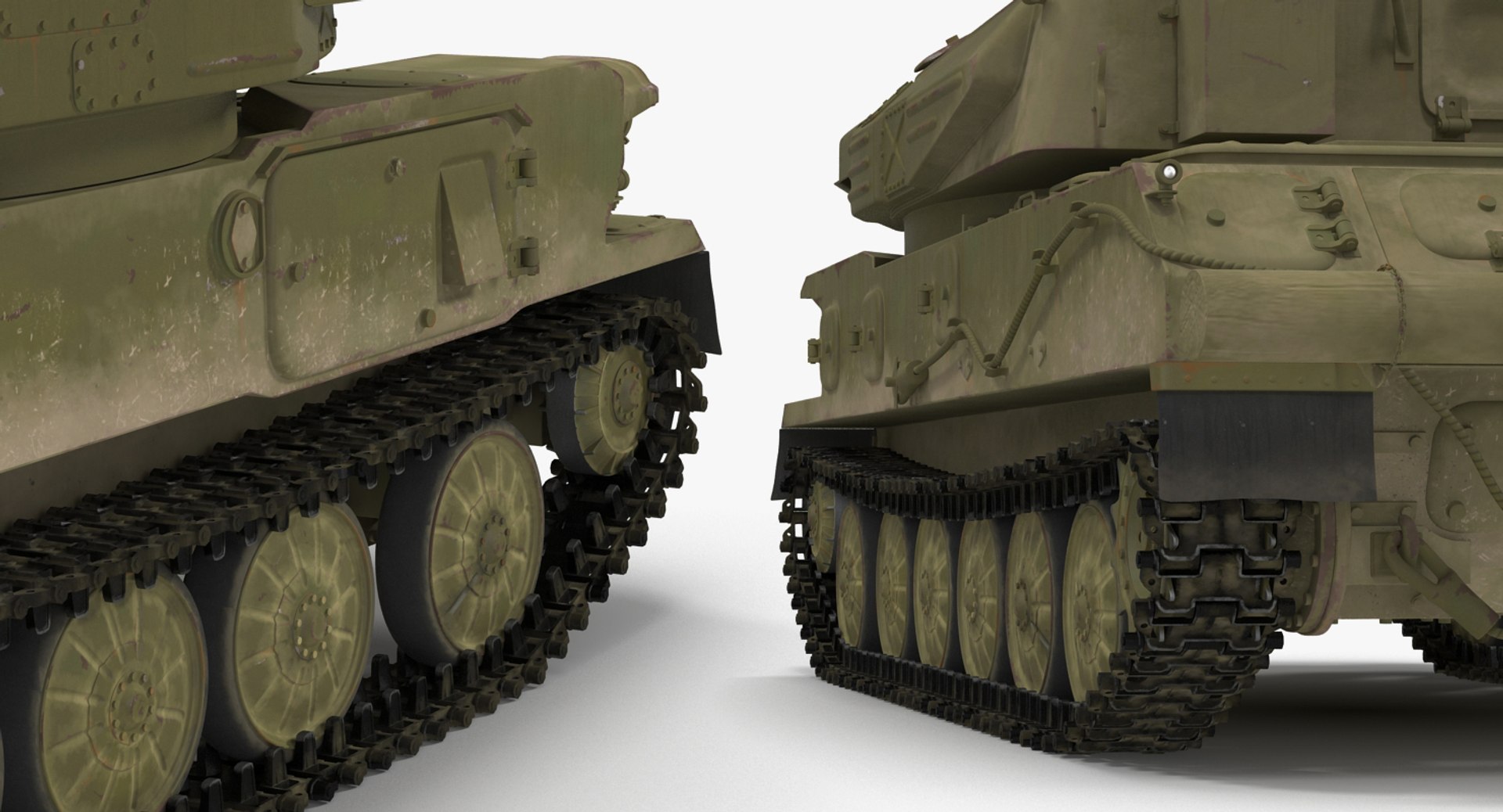 anti aircraft tank zsu 3d max