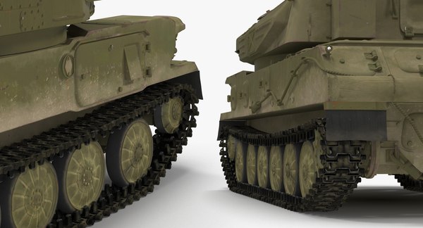anti aircraft tank zsu 3d max