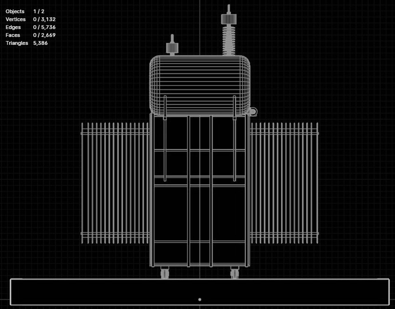 High voltage transformer 220 110 kV Power plant 3D model - TurboSquid ...