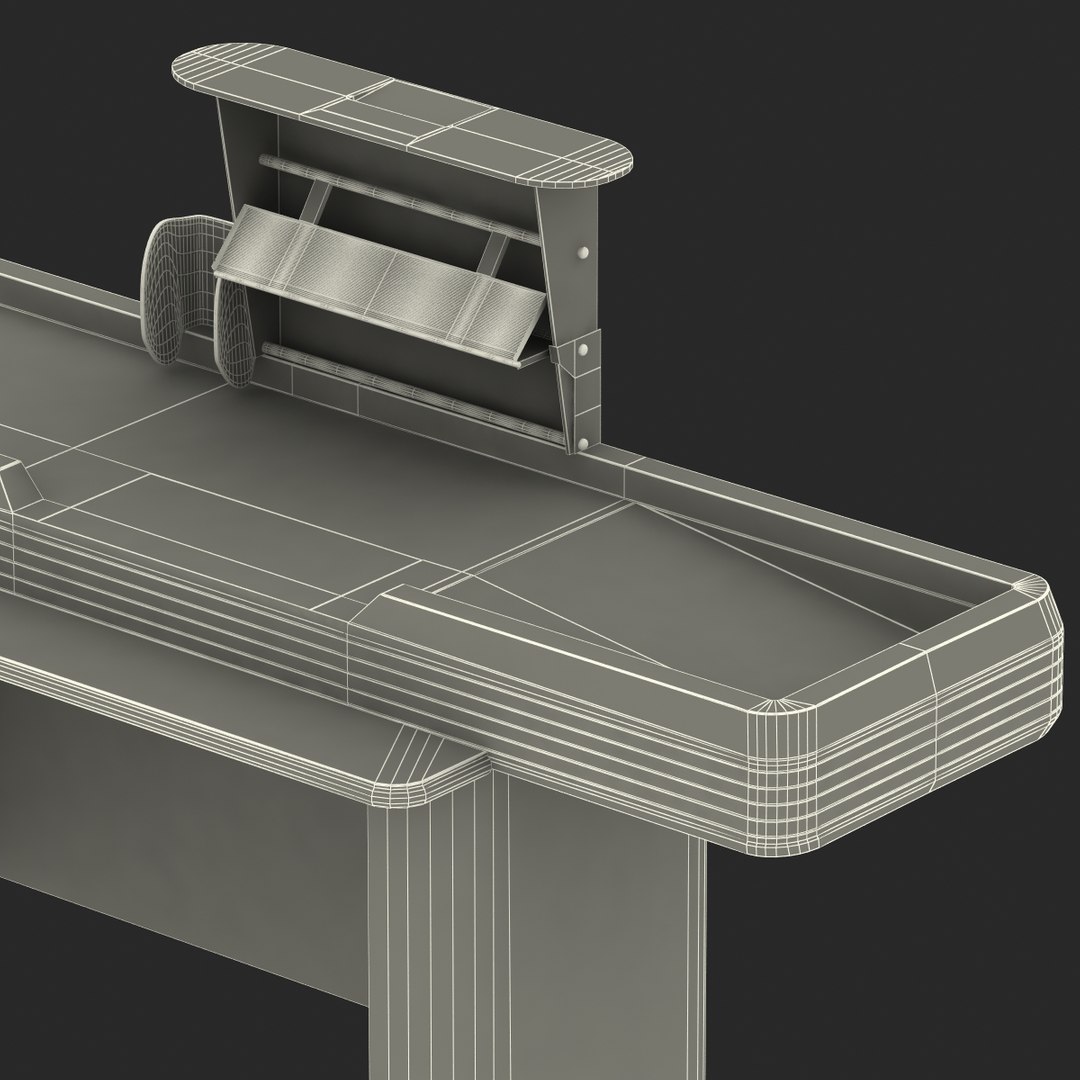 Cash Counter 4 3d Model