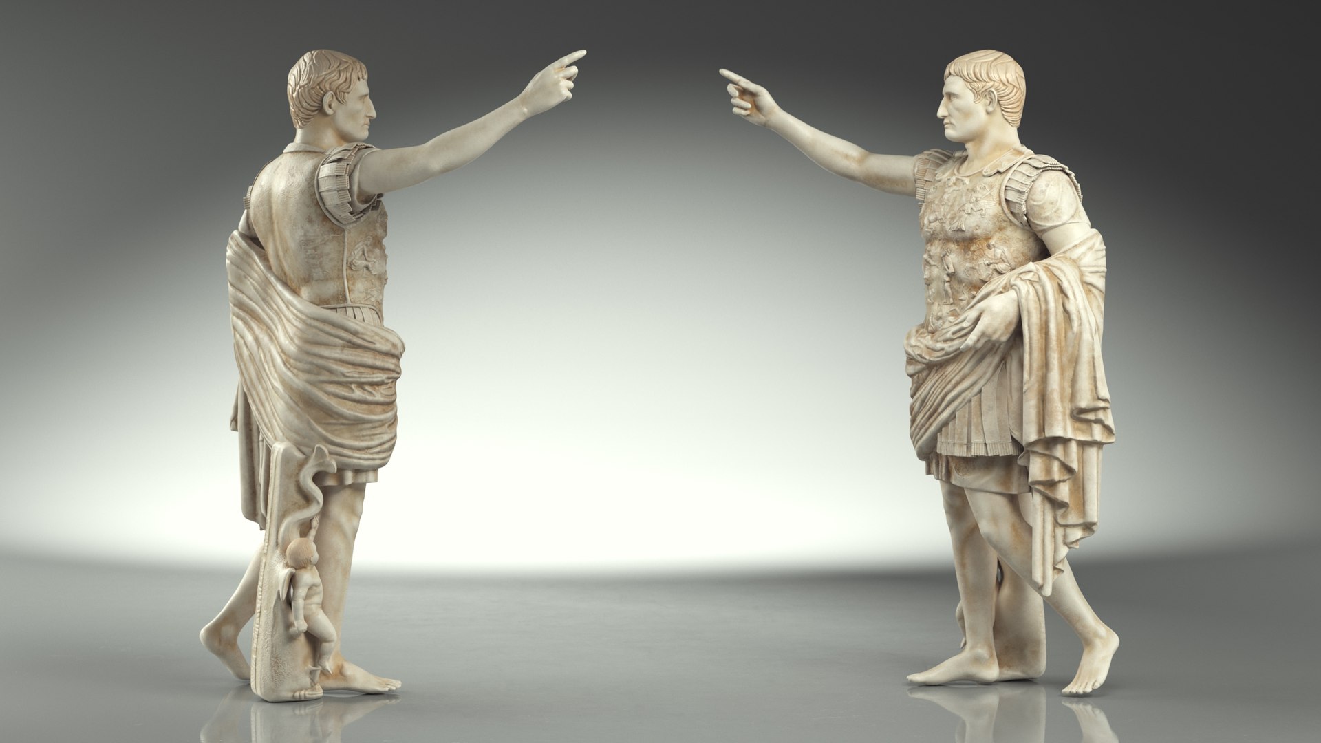 Caesar Augustus of Prima Porta Roman Statue 3D model - TurboSquid 2087413