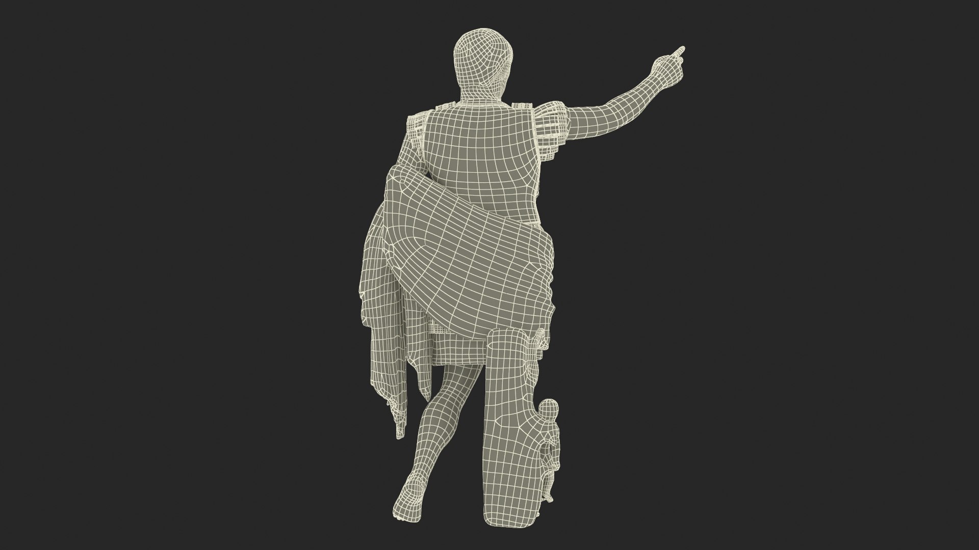 Caesar Augustus of Prima Porta Roman Statue 3D model - TurboSquid 2087413