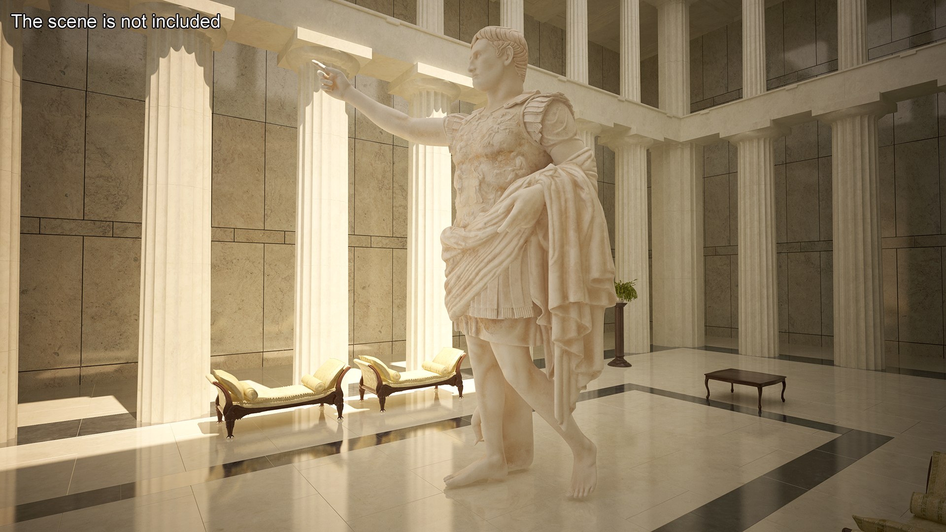 Caesar Augustus of Prima Porta Roman Statue 3D model - TurboSquid 2087413