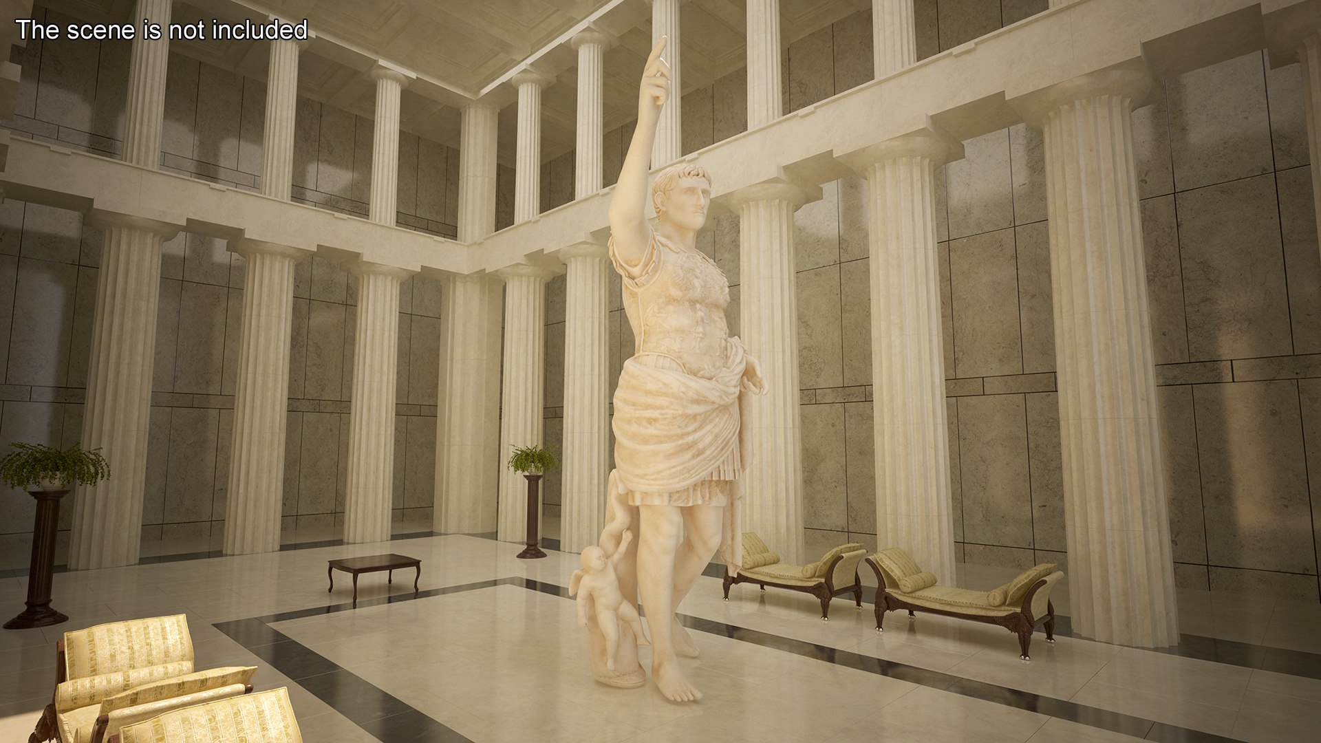 Caesar Augustus of Prima Porta Roman Statue 3D model - TurboSquid 2087413