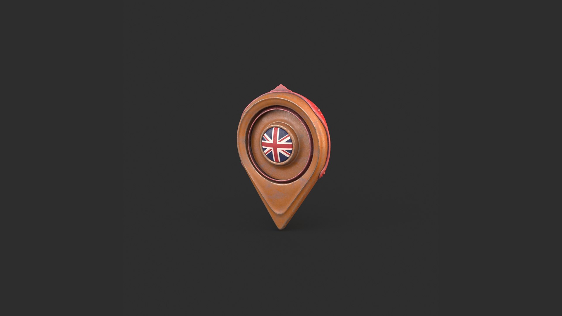 United Kingdom Flag Icon 3D Model - TurboSquid 2063252