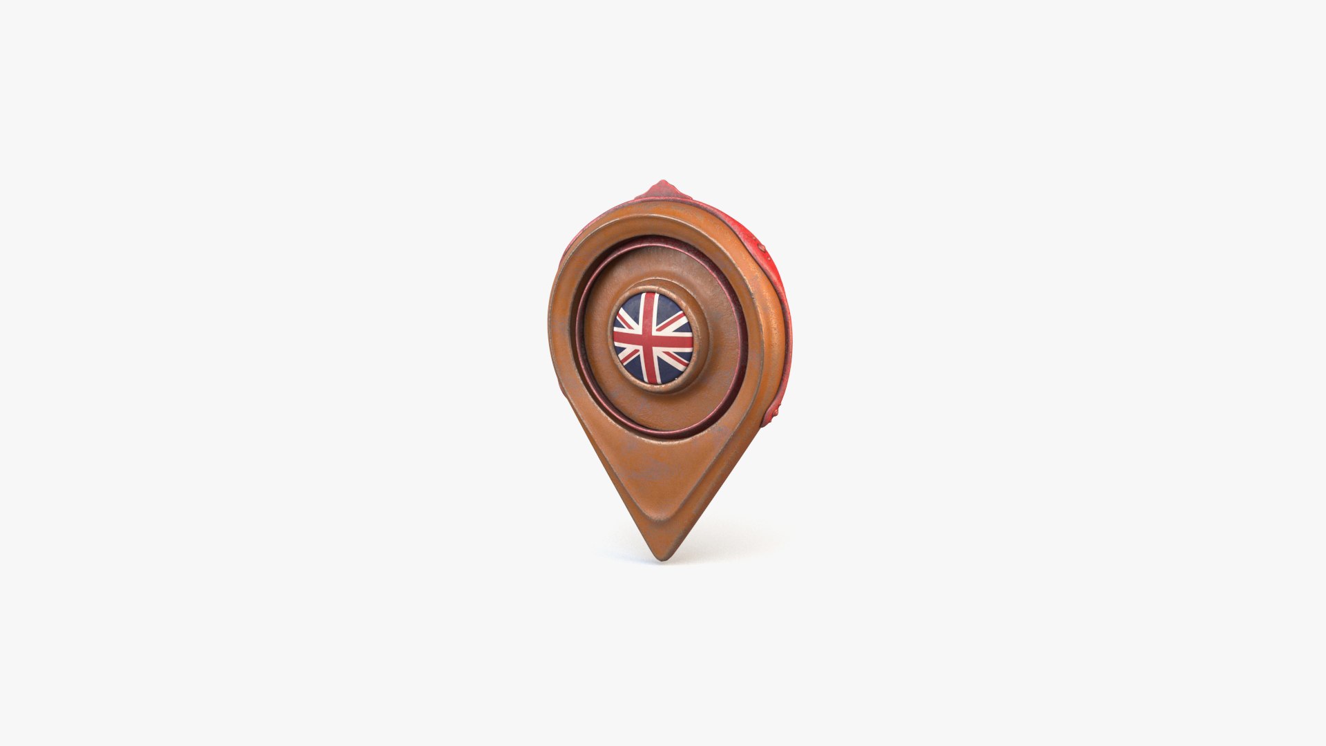 United Kingdom Flag Icon 3D Model - TurboSquid 2063252