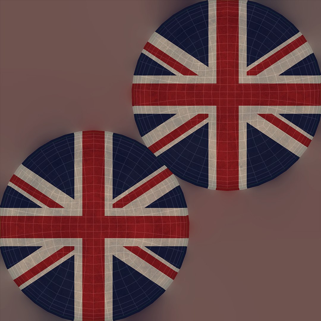United Kingdom Flag Icon 3D Model - TurboSquid 2063252