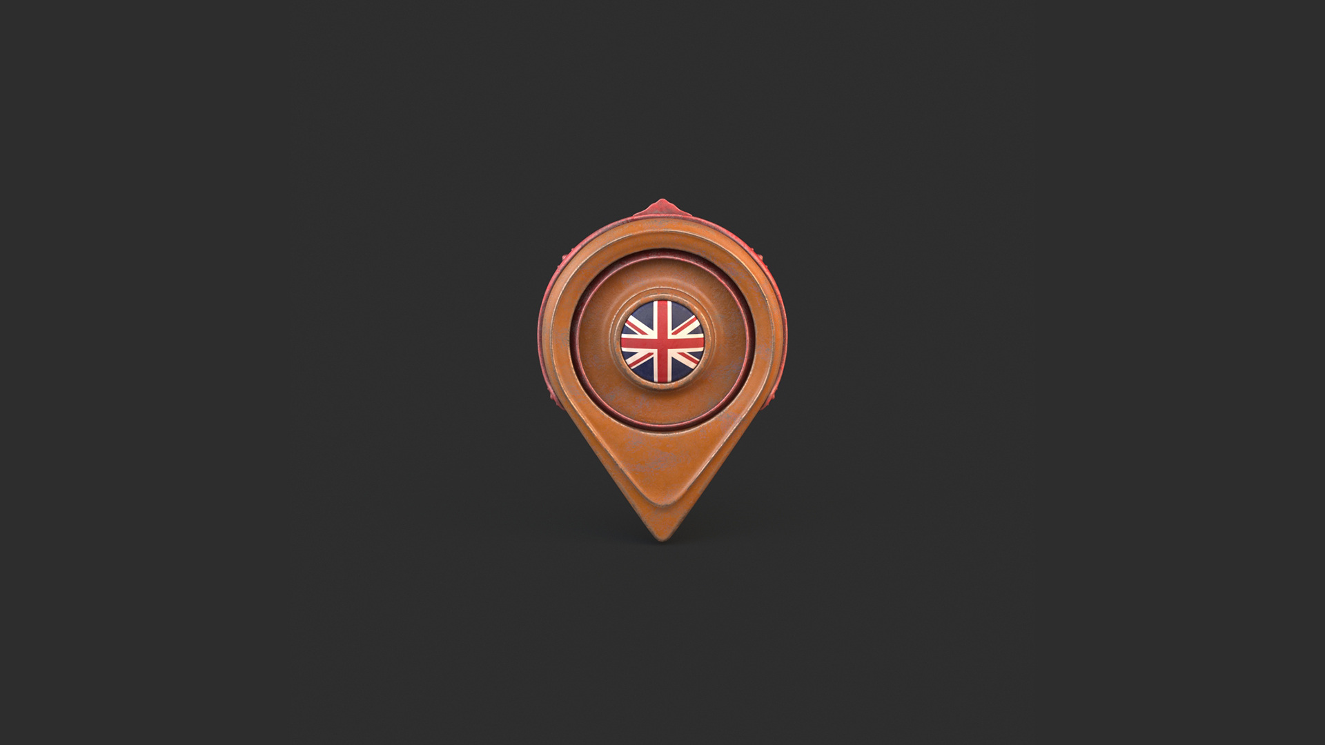 United Kingdom Flag Icon 3D Model - TurboSquid 2063252