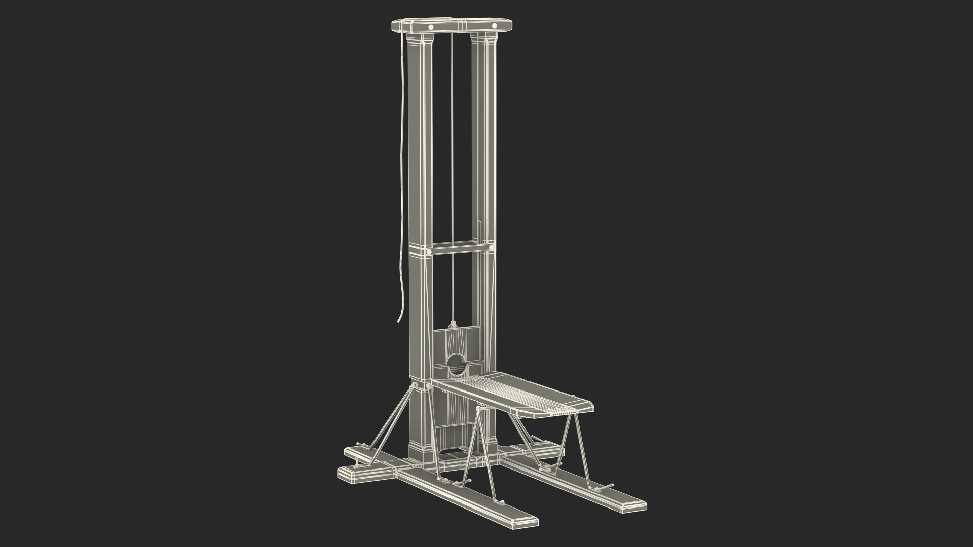 Vintage French Revolution Guillotine 3D Model - TurboSquid 1651281