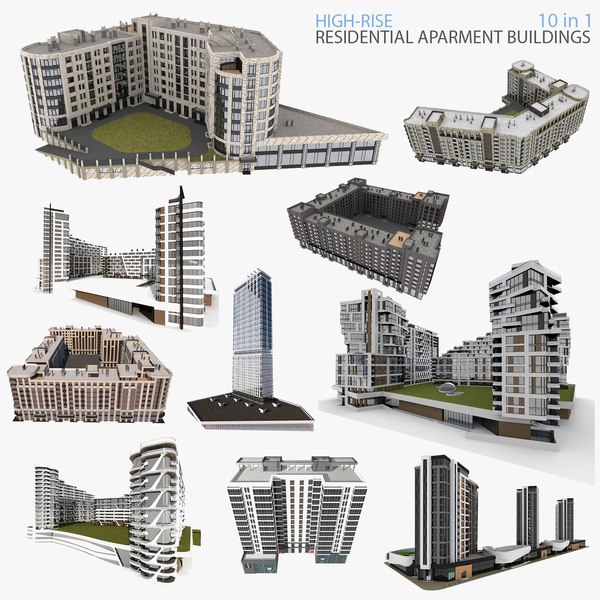 Apartment Building STL Models for Download | TurboSquid
