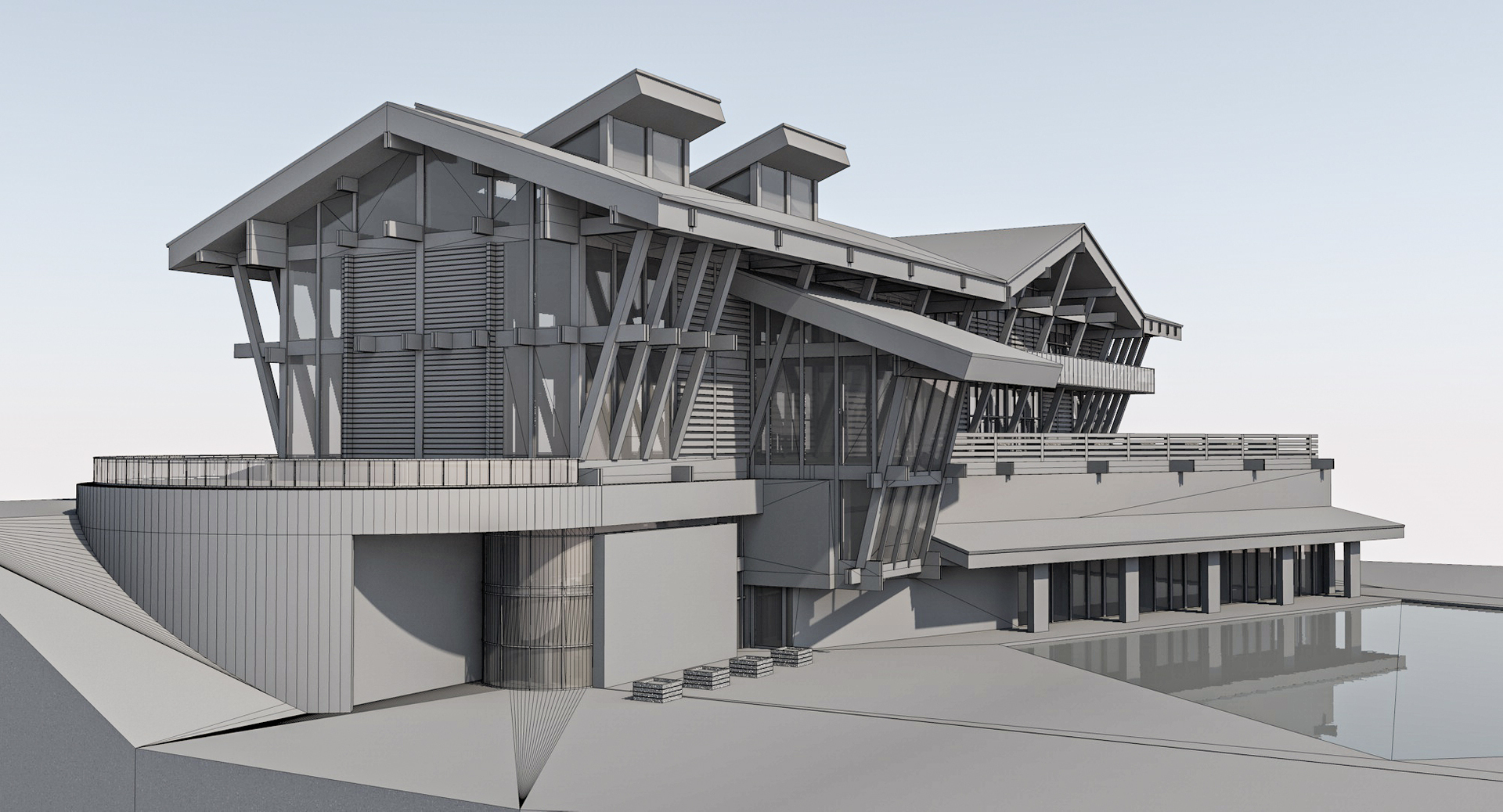 3D Library Building model - TurboSquid 1787378