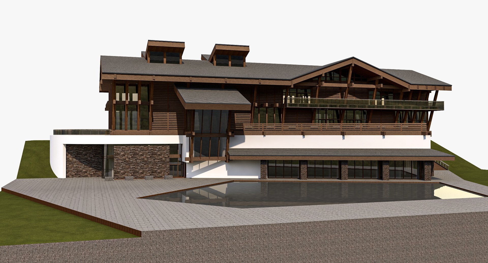 3D Library Building Model - TurboSquid 1787378