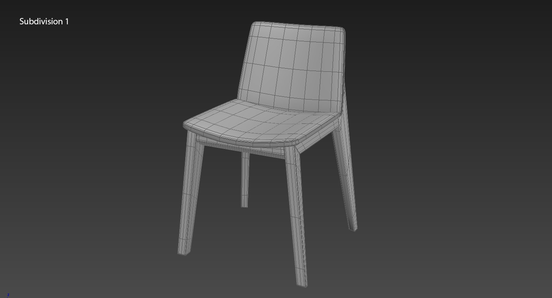 realistic modern chair 3d obj