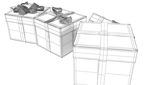 3D Christmas Gift Boxes model - TurboSquid 1837006