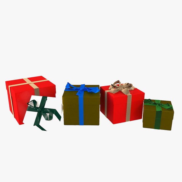 3D Christmas Gift Boxes model - TurboSquid 1837006