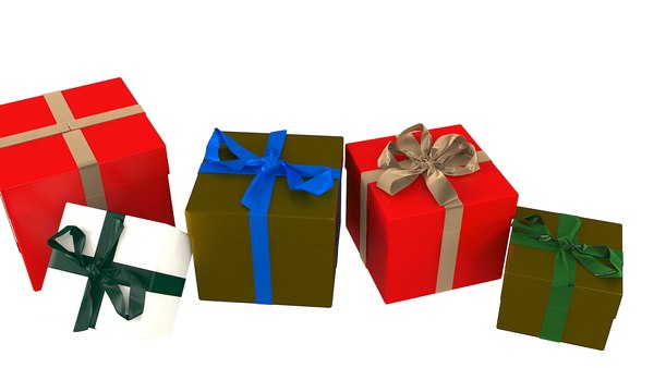 3D Christmas Gift Boxes model - TurboSquid 1837006