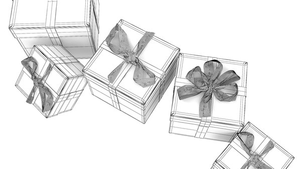 3D Christmas Gift Boxes model - TurboSquid 1837006